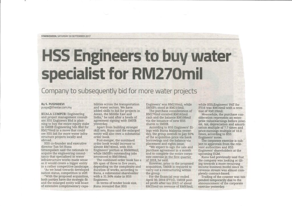 News – SMHB Corporate Website